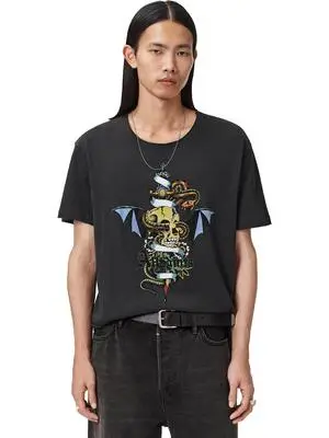 ALLSAINTS Sabre Graphic T-shirt - Black