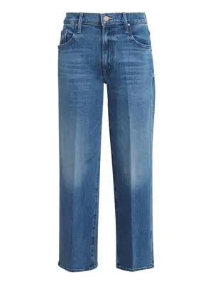MOTHER The Maven Mid-rise Ankle Jeans - Blue