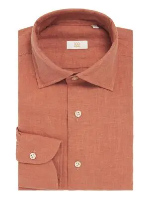100HANDS Brushed Linen Shirt - Brown