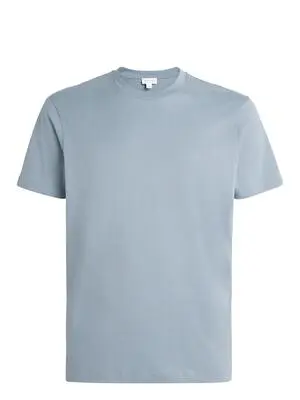 Sunspel Supima Cotton Riviera T-shirt - Blue