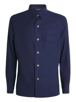 Colombo Cashmere Shirt - Navy