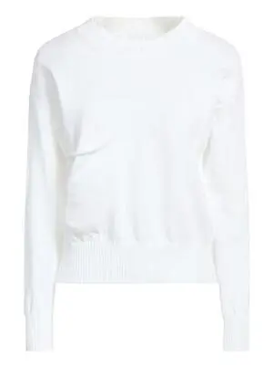 Alpha Studio Cotton Knit Sweater - White