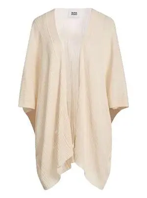 Alpha Studio Viscose Polyester Cardigan - White