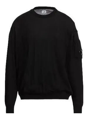 C.P. COMPANY Cotton Knit Sweater - Black