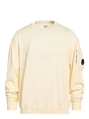C.P. COMPANY Cotton Knit Sweater - White