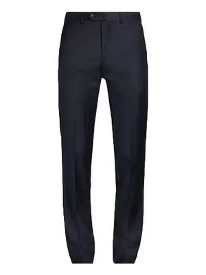 Caruso Tapered Cool Wool Pants - Blue