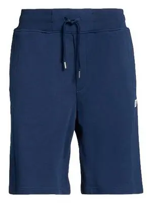 Versace Cotton Fleece Shorts - Navy