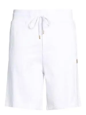 Versace Cotton Fleece Shorts - White