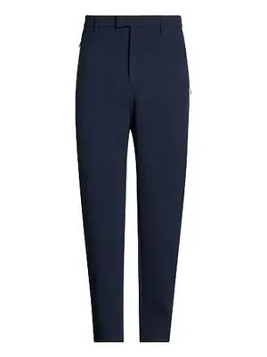 Emporio Armani Virgin Wool Blend Straight-leg Pants - Navy