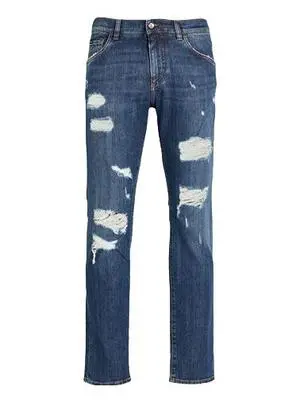 Dolce & Gabbana Cotton-elastane Jeans - Blue