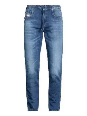 DIESEL® Tapered Jeans With Embroidered Logo - Blue