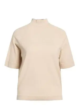 Liviana Conti Turtleneck Top - Beige