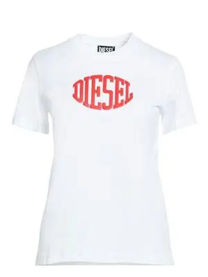 DIESEL Logo-print Jersey T-shirt - White