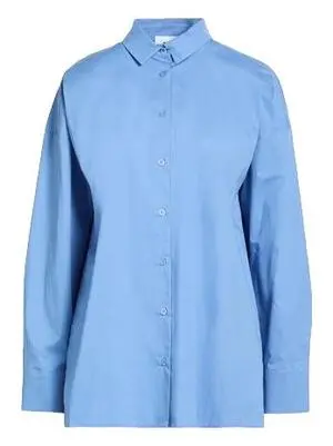 Alpha Studio Oversized Woven Shirt - Blue