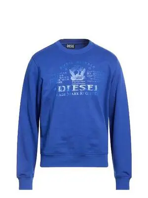 DIESEL® Cotton-blend French Terry Sweatshirt - Blue
