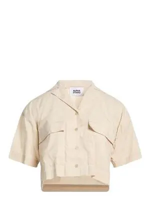 Alpha Studio Safari Shirt - Beige