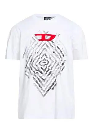 DIESEL T-shirt Size Cotton - White