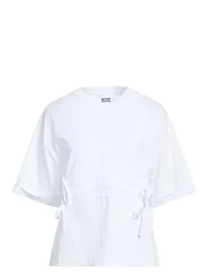 Alpha Studio T-shirt In Cotton And Elastane - White