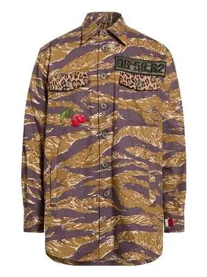 Dolce & Gabbana Shirt Military Size Cotton - Green