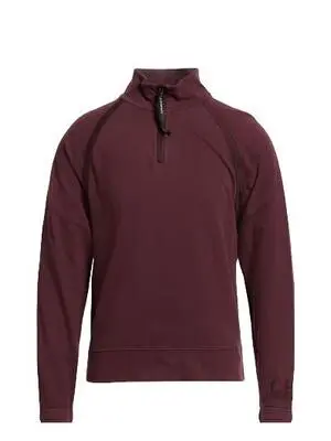 C.P. COMPANY French Terry Half-zip Sweatshirt - Red