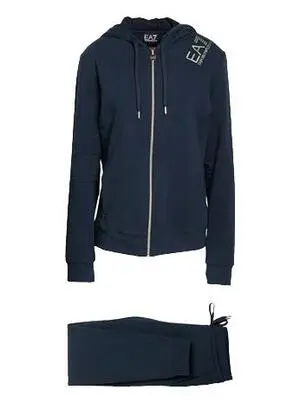 EA7 Cotton-elastane Tracksuit - Navy