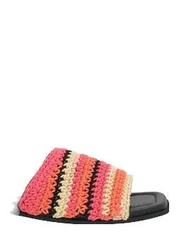 Inuikii Knitted Slide Sandals - Orange