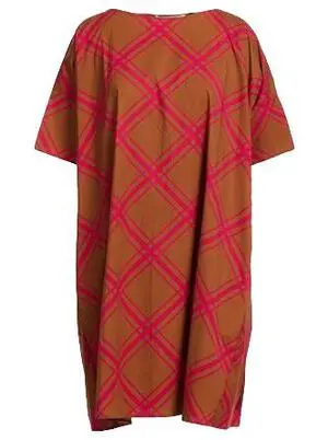 Liviana Conti Mini Geometric-print Dress - Brown