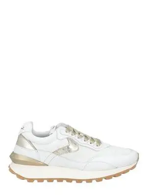 VOILE BLANCHE Qwark Leather And Textile Sneakers - White