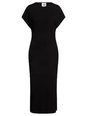 Alpha Studio Viscose Bodycon Midi Dress - Black