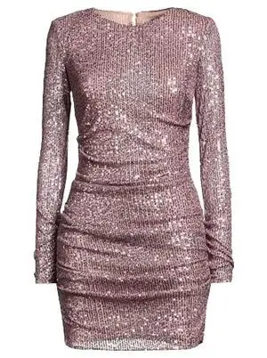 Elisabetta Franchi Mini Sequined Dress - Purple