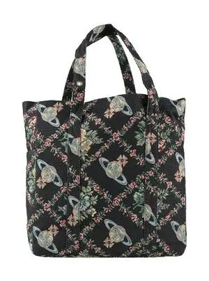 VIVIENNE WESTWOOD Floral Jacquard Shopper Bag - Black
