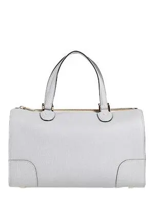 VALEXTRA Handbag In Light Calfskin - Grey