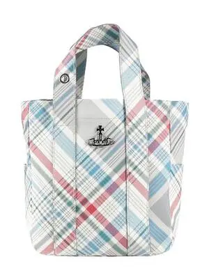 VIVIENNE WESTWOOD Tartan Tote - White