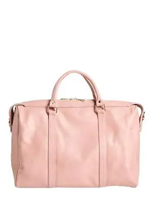 LAURA DI MAGGIO Leather Bowler Handbag - Pink