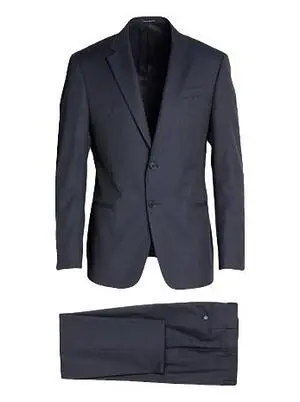 Emporio Armani Suit Midnight Size Wool - Blue
