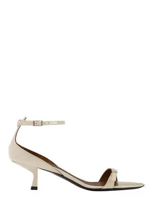 GIUSEPPE ZANOTTI Micky Buckles 50 Sandals - Off_white