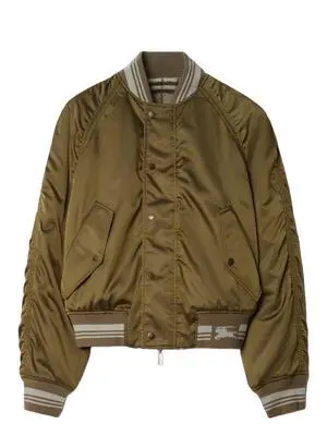Burberry Reversible Nylon Bomber Jacket - Tent Green