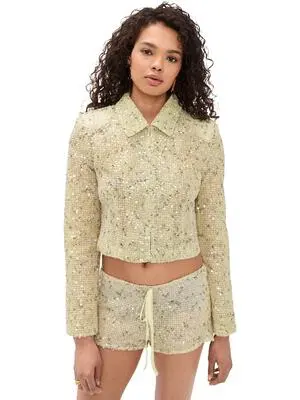 Lioness Sequin Embellished Jacket - Lemontini