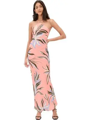 Rococo Sand Botanical Print Maxi Dress - Pink