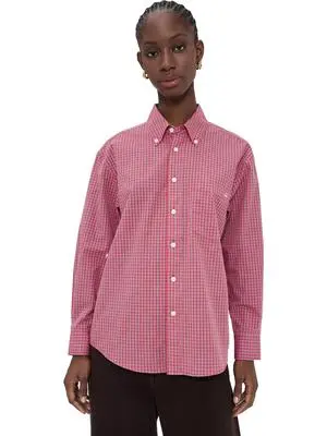 DUNST Oversized Button Down Checked Shirt