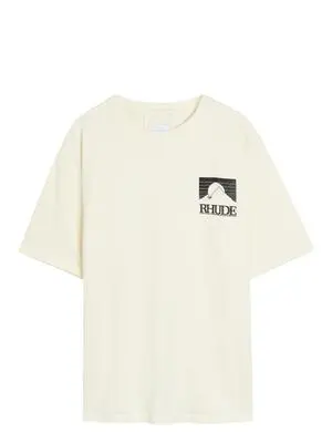 Rhude Moonlight Pack Printed Cotton T-shirt - White