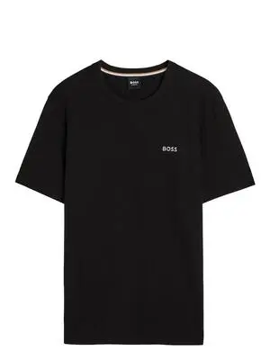 BOSS Waffle Cotton-blend T-shirt - Black
