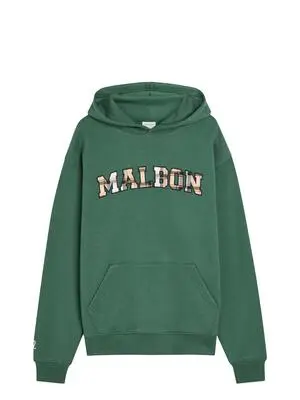 MALBON Fesque Preston Logo-appliquéd Hooded Sweatshirt - Green