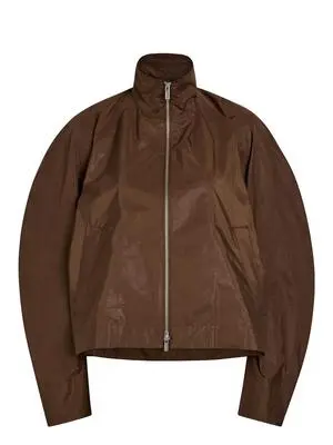 Issey Miyake Akimbo Woven Jacket - Dark Brown