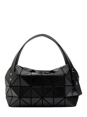 Issey Miyake Boston Small Faux Leather Top Handle Bag - Black