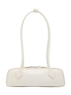 Alaïa Le Teckel Small Grained Leather Shoulder Bag - Ivory