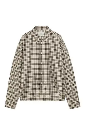 Studio Nicholson Checked Flannel Shirt - Black
