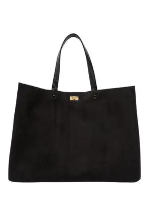 ANYA HINDMARCH Mortimer Patent Leather Tote Bag - Black