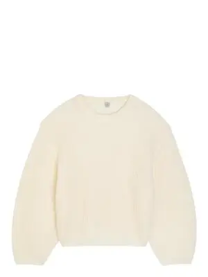 TOTEME Ribbed-knit Mohair-blend Jumper - Ecru