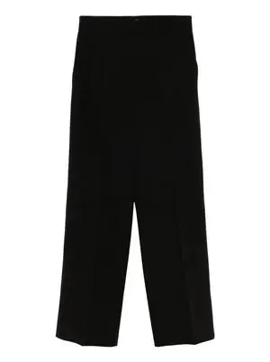 VIA MASINI 80 Concealed Side-pocket Trousers - Black